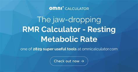 Rmr Calculator Resting Metabolic Rate Calculator