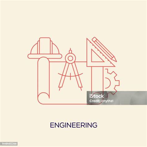 라인 아이콘이 있는 엔지니어링 관련 설계 간단한 윤곽선 기호 아이콘입니다 0명에 대한 스톡 벡터 아트 및 기타 이미지 0명