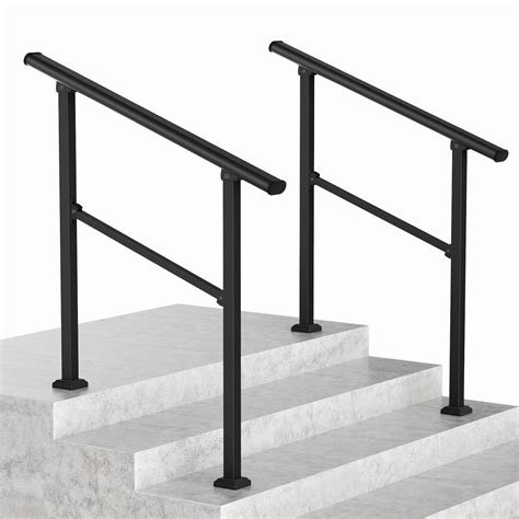 Buy Lovmor 2 Pack 3 Step Hand Rails For Outdoor Steps Wrought Iron