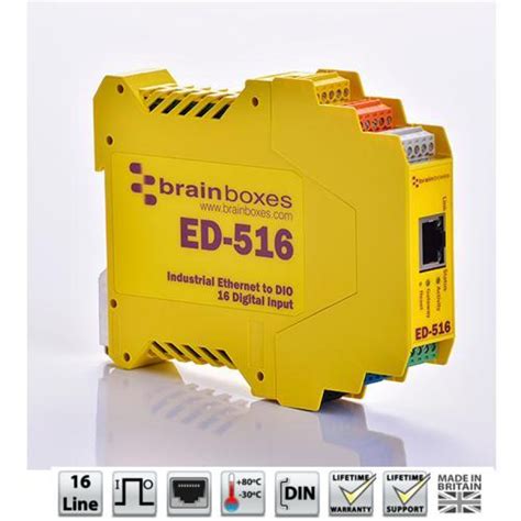 Brainboxes ED Ethernet To Digital Inputs RS Gateway