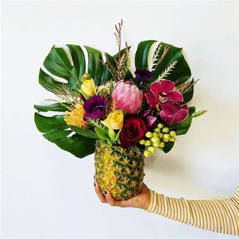 25 Best Pineapple Flower Arrangements Images On Pinterest Floral