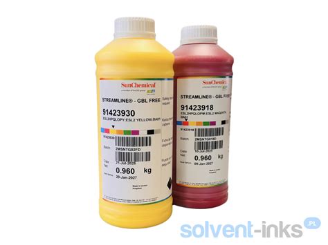 1 Farba Sunchemical Esl2 Hpq Lo Butla 1l Solvent Inks