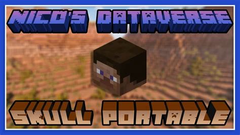 Skull Portable [data Pack] Obtain Custom Player Heads In Survival Minecraft Data Pack
