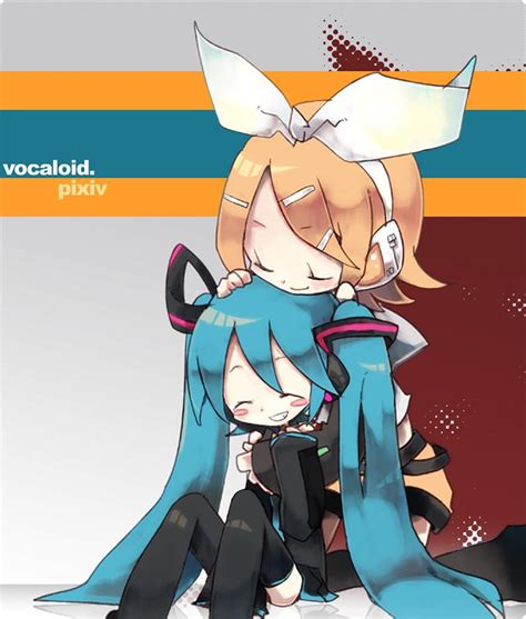 Hatsune Miku Kagamine Rin And Kagamine Rin Vocaloid Danbooru