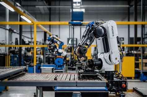 Ai Robotics And Automation Systems Enhancing Manufacturing Efficiency Premium Ai Generated Image
