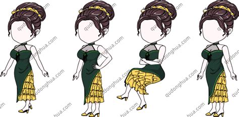 Q版都市女2沙雕动画素材 沙雕动画素材网