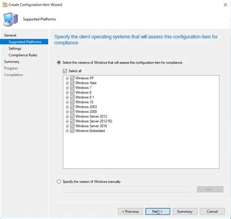 Configuration Baseline Remediation Configuration Item Recast