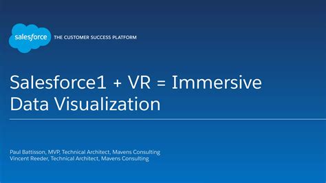 Salesforce Virtual Reality Immersive Data Visualization Ppt