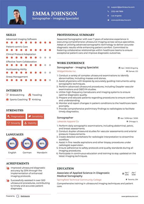 10 Sonographer Resume Samples And Templates For 2025