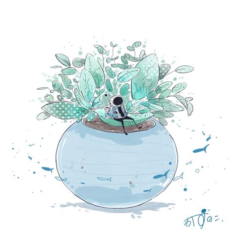 かずのこ On Twitter 一緒に光合成 イラスト