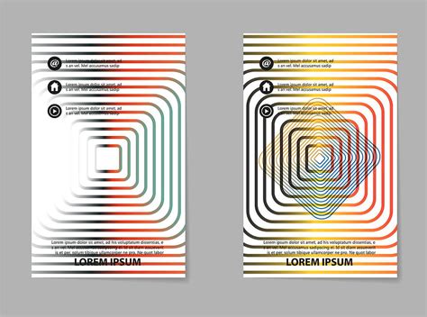소책자 레이아웃 템플릿 추상 전단지 커버 벡터 Ai Eps Uidownload