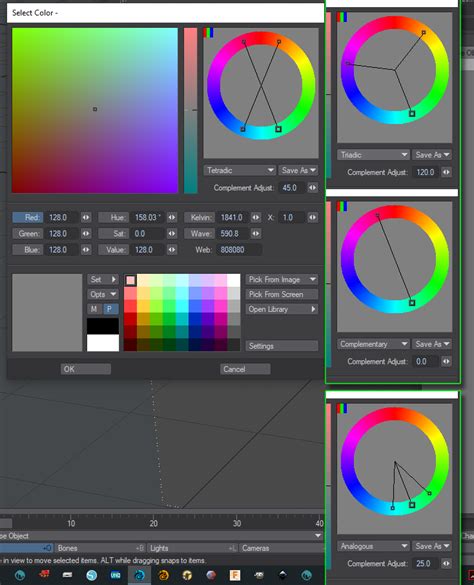 Better Color Picker Complementary Triadic Etc With Swatches Materials And Textures