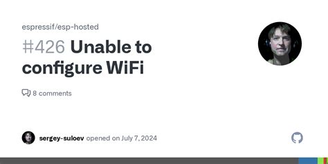Unable To Configure Wifi · Issue 426 · Espressifesp Hosted · Github