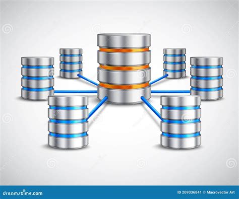 Network Database Concept Vector Design Illustration Stock Vector Illustration Of Security