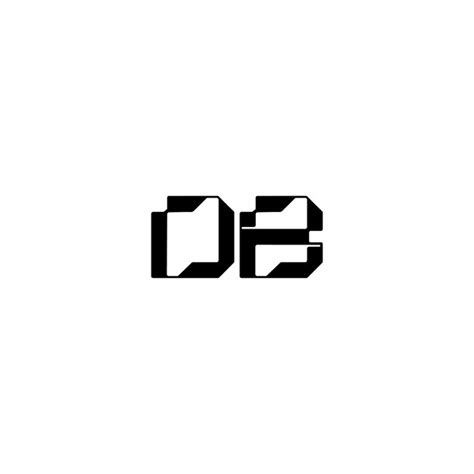Db 모노그램 로고 디자인 문자 텍스트 이름 기호 흑백 로고타입 알파벳 문자 단순 로고 프리미엄 벡터