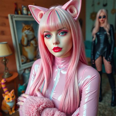 Pink Kitty Girl By Aimeemorgan On Deviantart