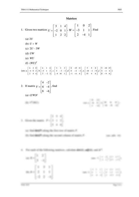 SOLUTION Tutorial 1 Vector Matrix Updated 2020 Studypool