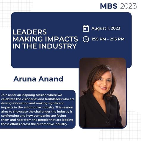 Alan Amici On Linkedin Hear Aruna President And Ceo Of Continental Automotive At Mbs 2023 Join