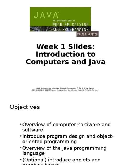 Java Introduction Pdf Java Programming Language Object