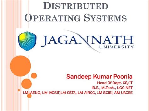 distributed operating system ppt