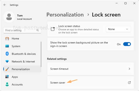 Turn On Screensaver Windows 11 Password Recovery