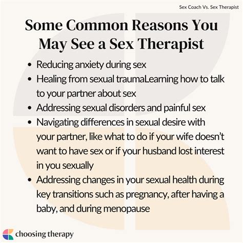 Sex Coaching Vs Sex Therapy