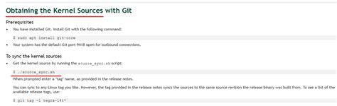 Obtaining The Kernel Sources With Git Jetson Nano Nvidia Developer