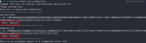 Howto Key Creation Ssh Fido2 Fido2 Nitrokey 3 Nitrokey Support