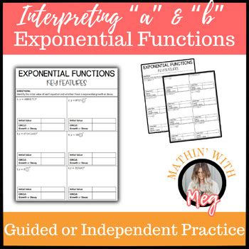 Interpreting A And B Of Exponential Functions Algebra 1 TEKS A 9B