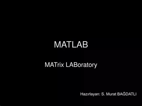 PPT MATLAB PowerPoint Presentation Free Download ID 5046234