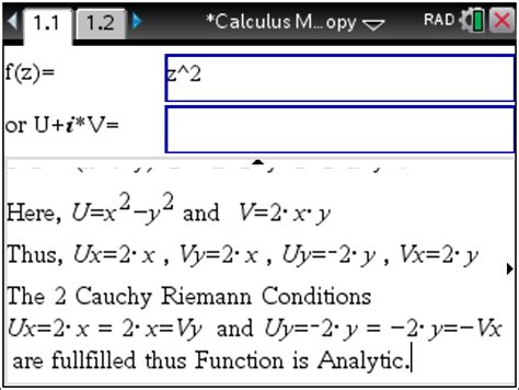 TiNspire Complex Analytic And Harmonic Functions TiNspireApps
