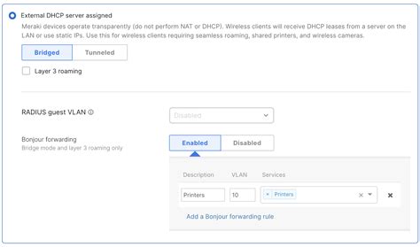Bonjour Forwarding Cisco Meraki Documentation