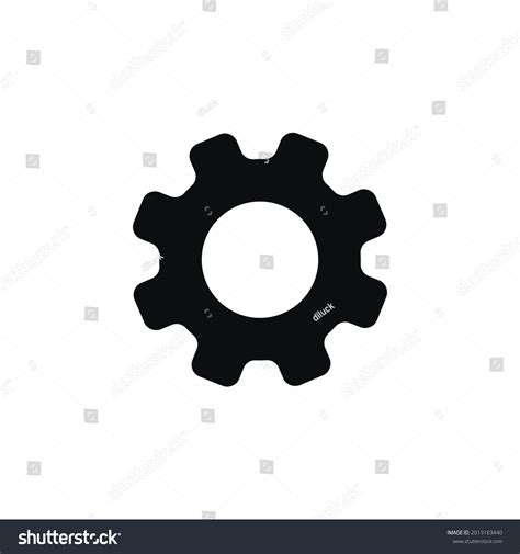 Settings Icon Form Cogwheel Ui Social Stock Vector Royalty Free Shutterstock