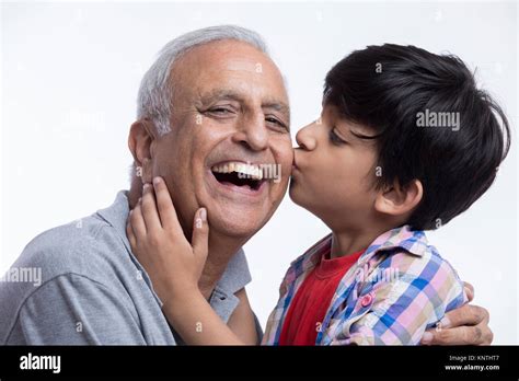 Indian Grandfather Grandson High Resolution Stock Photography And Images Alamy