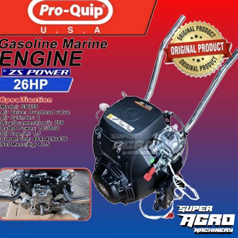 Proquip 26hp Two Cylinder Gasoline Engine Gb750 Model 750cc Lazada Ph