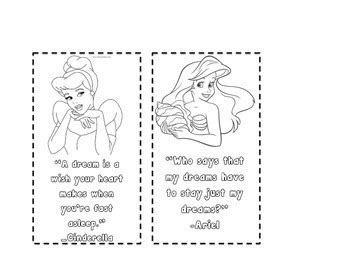 Disney Princesses Bookmarks By Tbugx3 Tpt