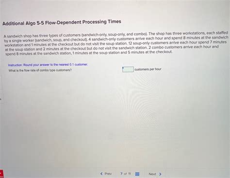Solved Additional Algo 5 5 Flow Dependent Processing Times A