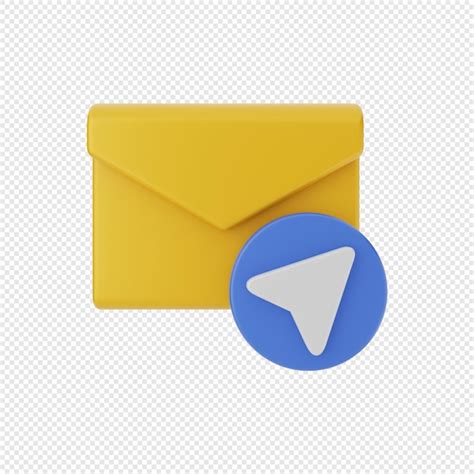 Premium Psd 3d Mail Message Envelope Icon With Sending Arrow