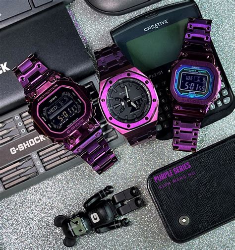 😈😈😈 Purple Metal Series Casioak Gx56 King Dw5600 Metal G Shock