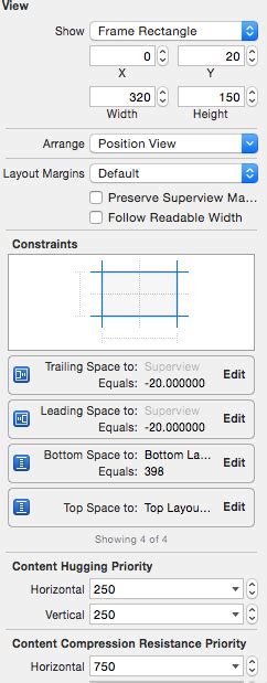 Ios Xcode 7 Misplaced Views Warning For View In Storyboard Stack Overflow