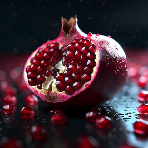 Premium Ai Image Red Grenadine