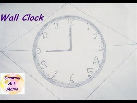 How To Draw Easily Awesome Wall Clock With Pencil Step By Step Wall Clock Clock Clock On Wall