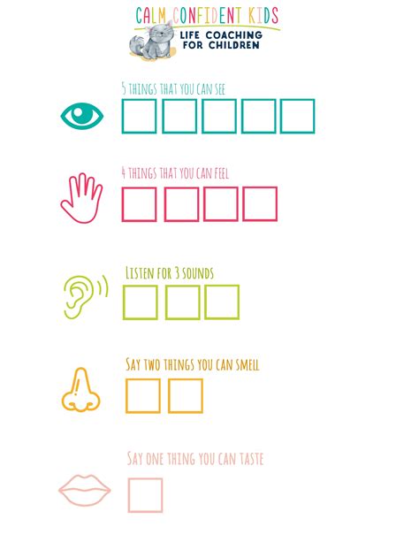 Printable Grounding Exercises