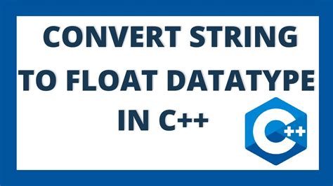 Convert String To Float In C C Datatype Conversion YouTube