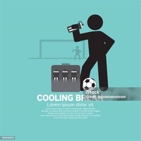 냉각 브레이크 축구 블랙 아이콘 기호 벡터 일러스트레이션 경기 스포츠에 대한 스톡 벡터 아트 및 기타 이미지 경기 스포츠 경쟁 놀기 Istock