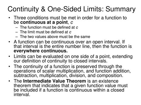 PPT CONTINUITY AND ONE SIDED LIMITS PowerPoint Presentation Free Download ID 3114010