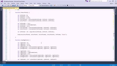 How To Make A 3D Walking Stickman In HTML Javascript Canvas 2D YouTube