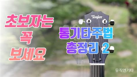 통기타주법 총정리2 초보자 필수시청 주법만은 꼭 제대로 배우자 Youtube