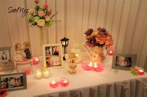 GALLARY TABLE tượng gấu bông couple cô dâu chú rể chậu hoa