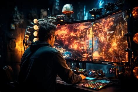 Premium Ai Image Woman Wearing Virtual Reality Headset